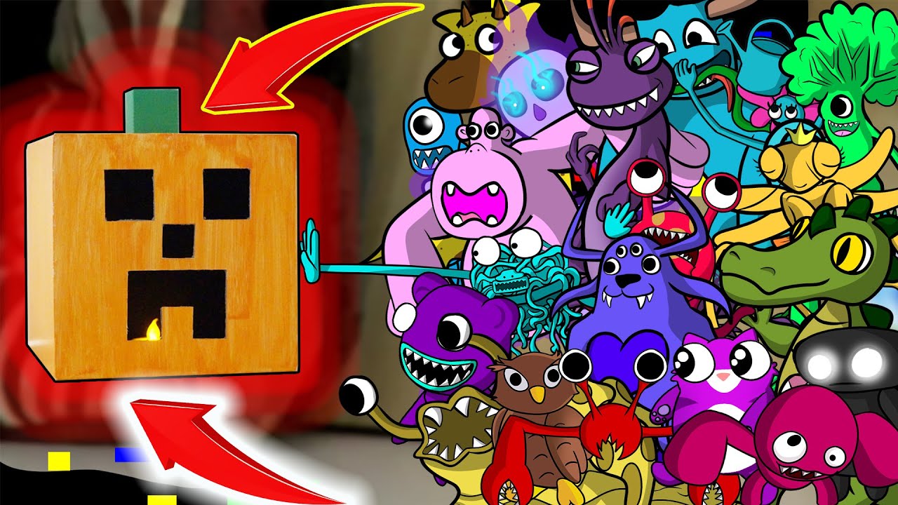 FNF "SLICED" But All Bosses Sing It (New Bosses)🎶 NEW Sliced Vs Garten ...