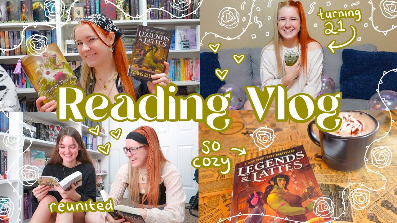 READING VLOG 🌸🍃 turning 21, a cozy five star read, and a chaotic duo ...