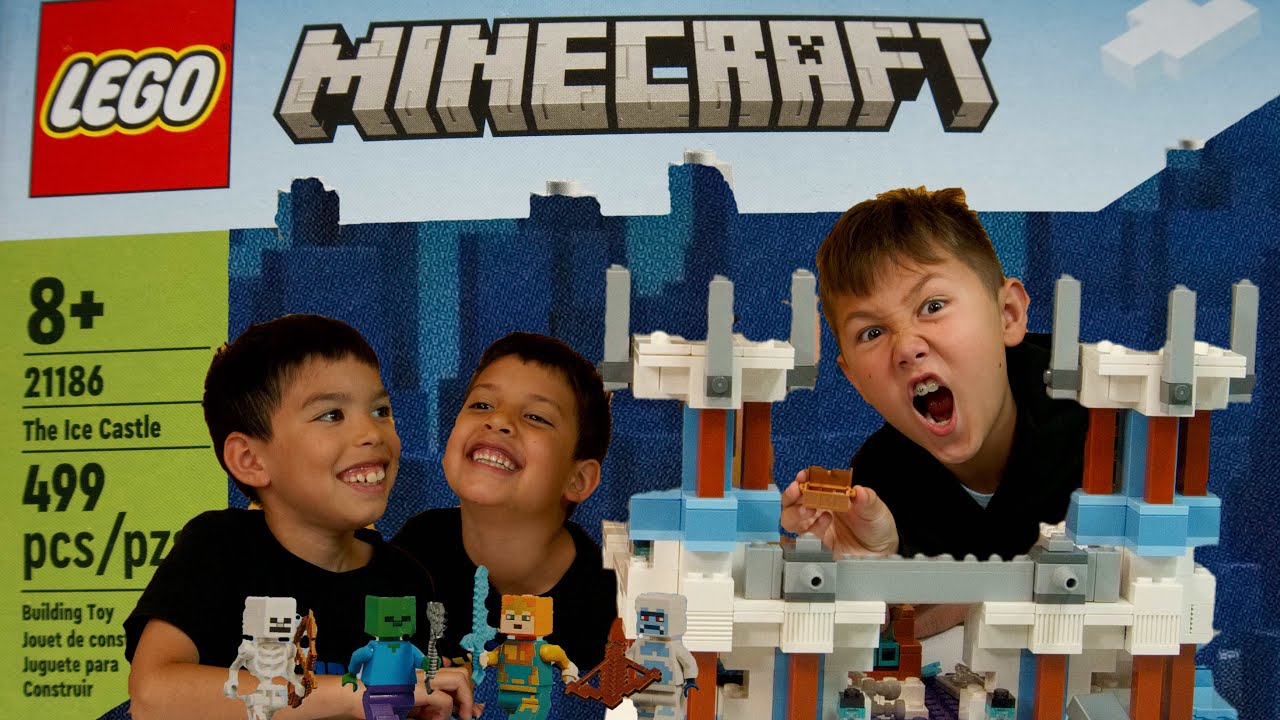Lego 21186 The Ice Castle. Minecraft New Set! Build, Play Review! - YouTube