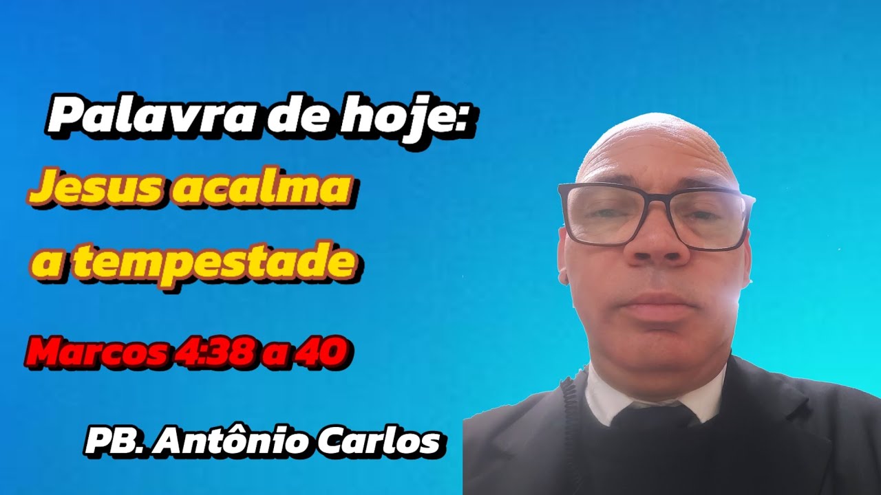 Jesus acalma a tempestade - Marcos 4:38 a 40 - YouTube