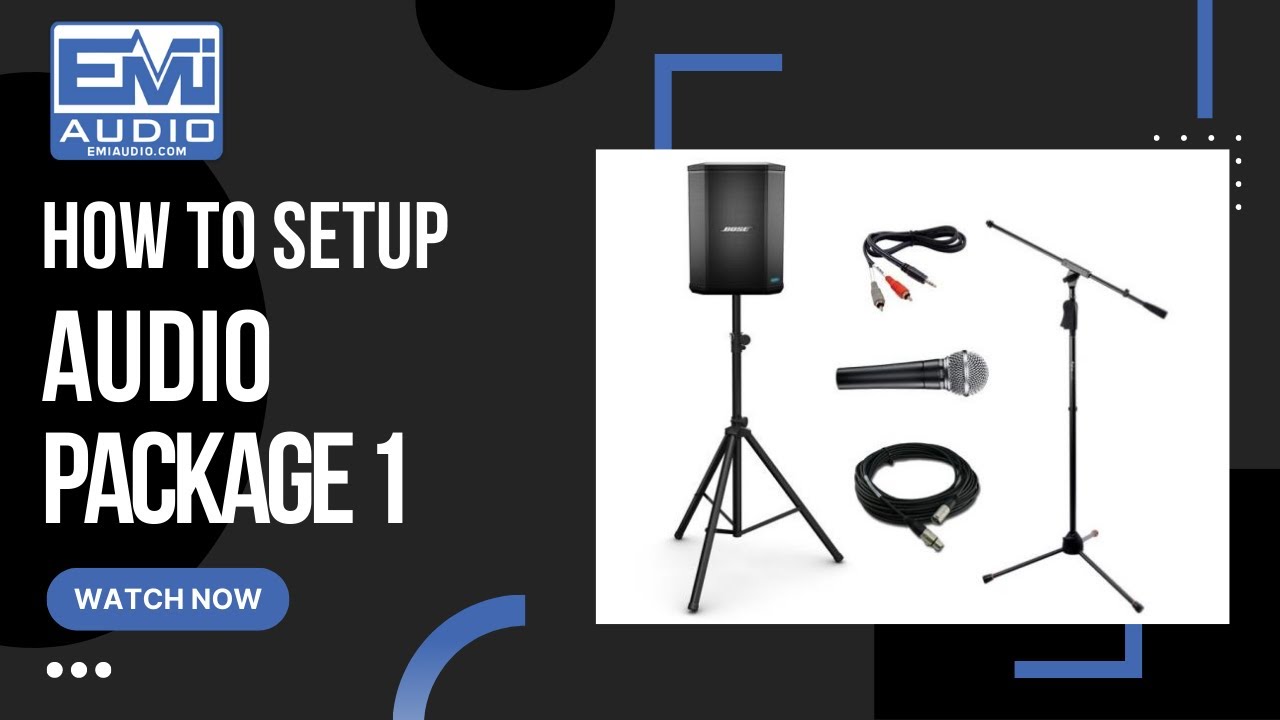 Audio Package 1 Setup Tutorial | EMI Audio - YouTube