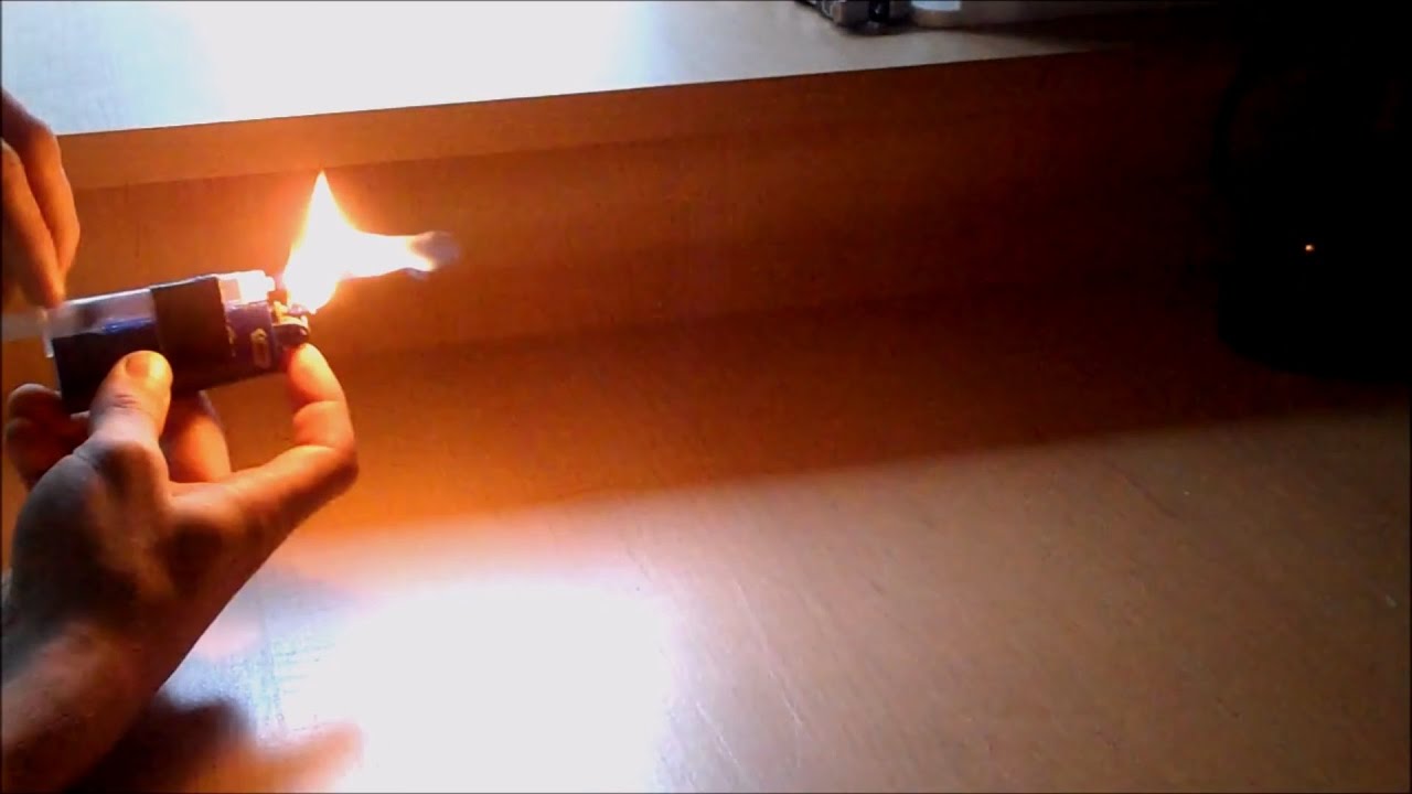 Make a Mini Flamethrower EASY tutorial how to make a very easy ...