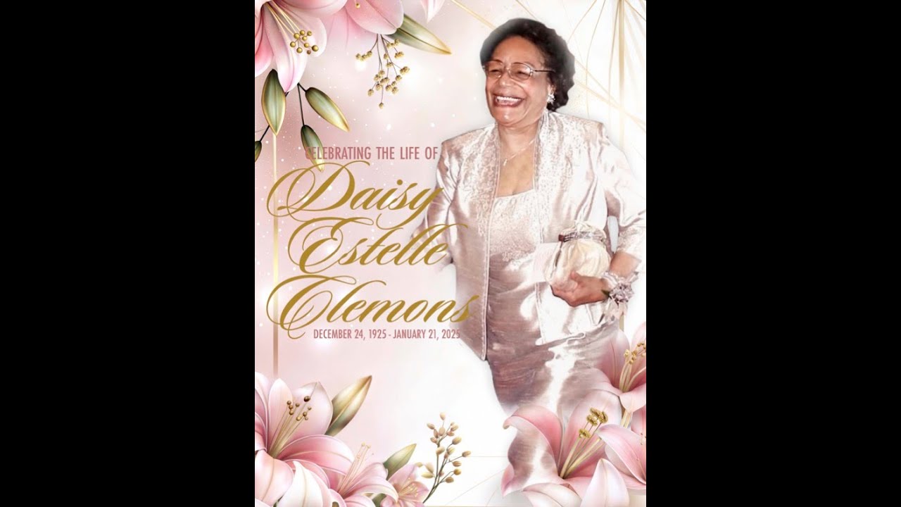 Life Celebration Of Daisy E Clemons - YouTube