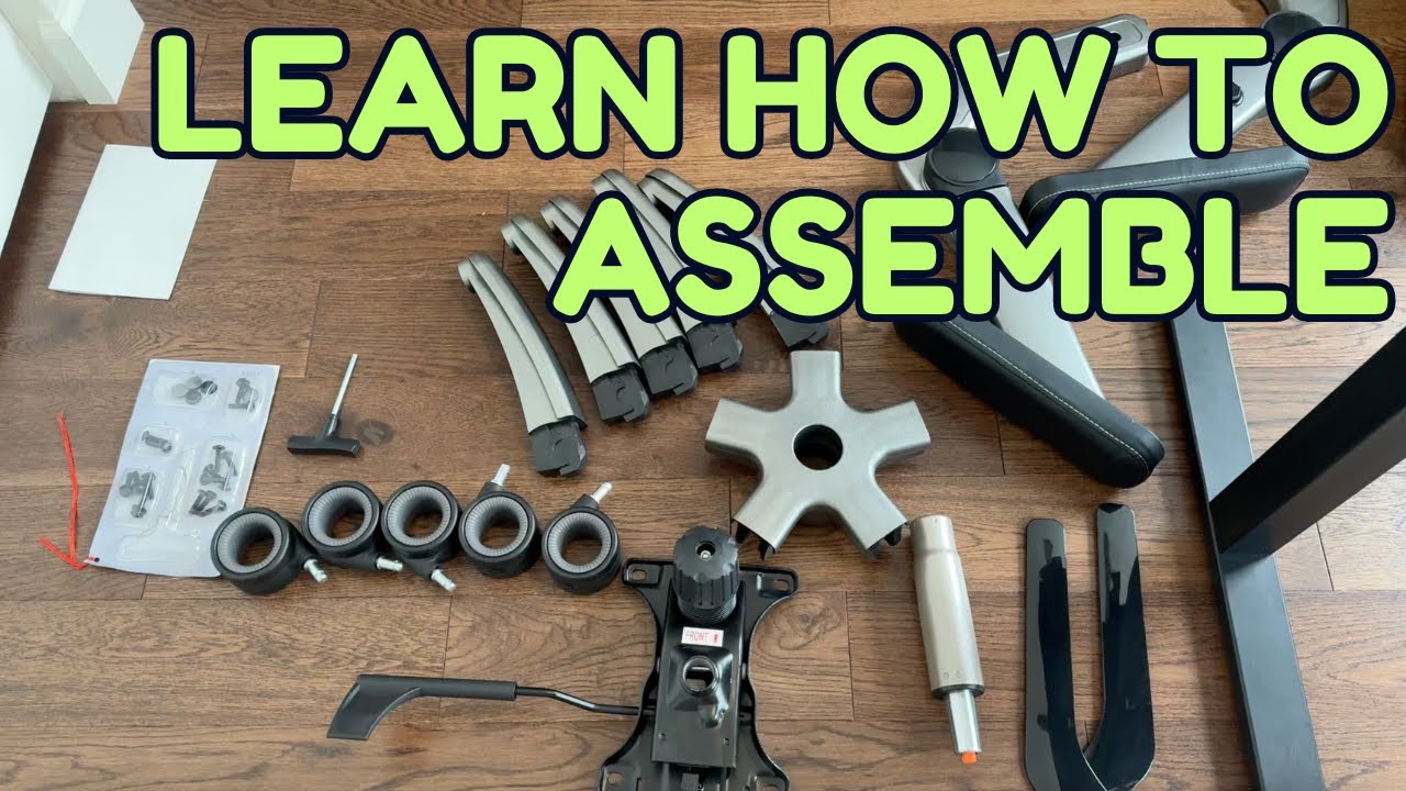 Learn to Assemble this Big and Tall Office Chair Step by Step - YouTube