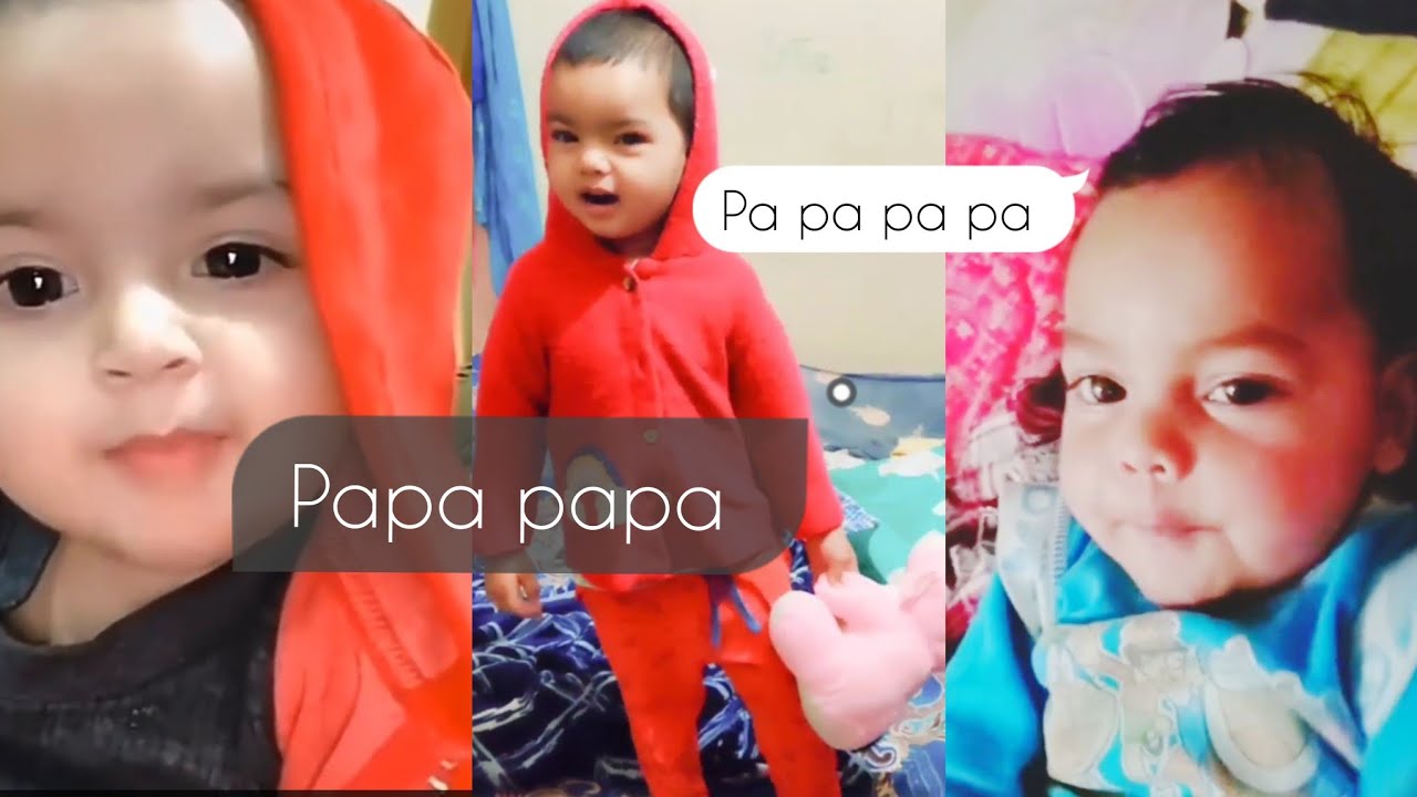 cute baby saying papa #cutebaby #babysayingpapa #babyspeaking - YouTube