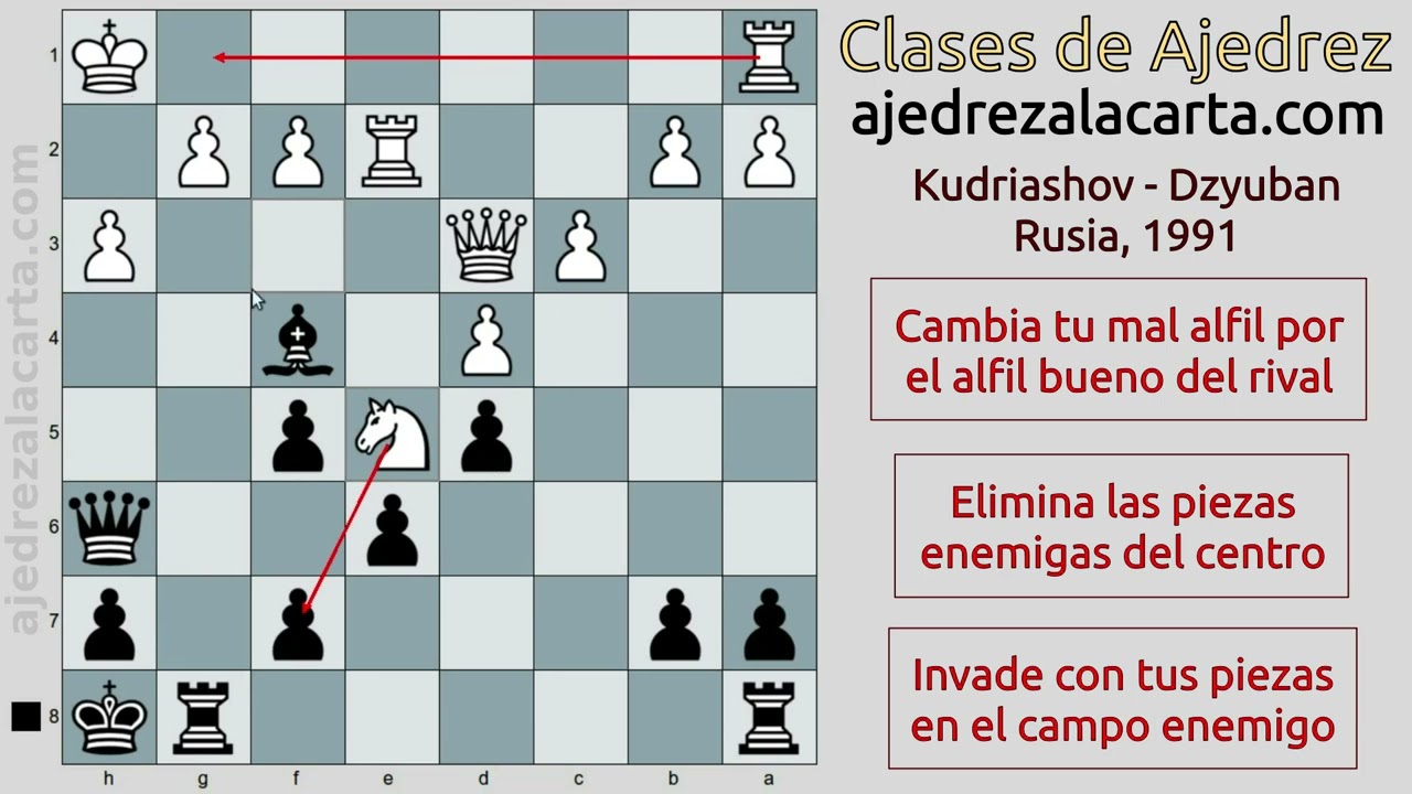 La IMPORTANCIA de CAMBIAR el MAL ALFIL por el ALFIL BUENO del ...