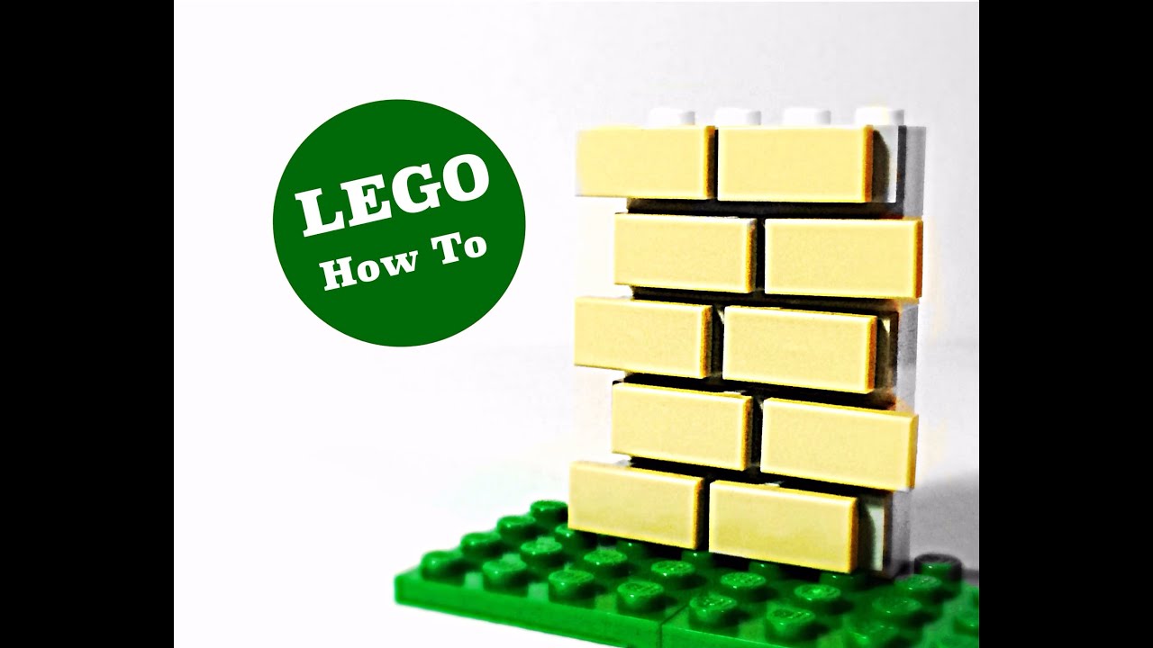 LEGO How To: Realistic Brick Wall - YouTube