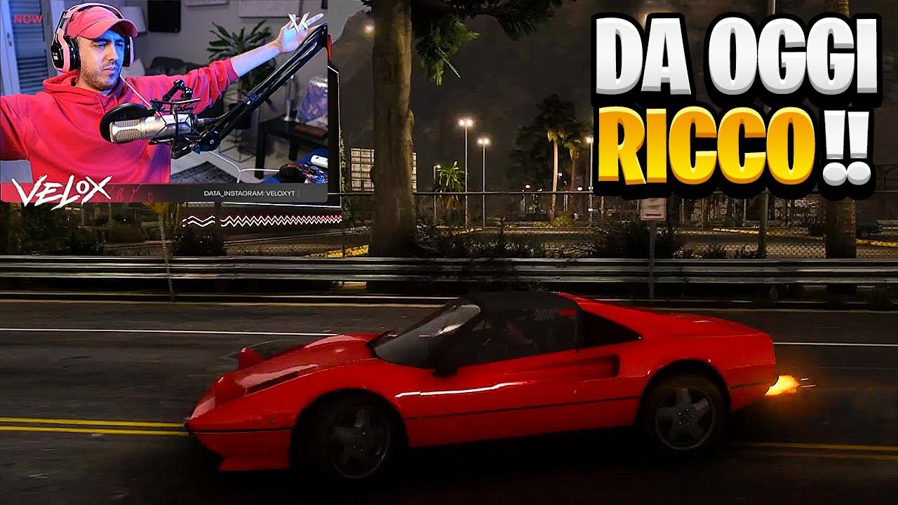 GTA RP PEAKVILLE EPISODIO #63 VELOX COMPRA LA FERRARI... VINNY IL RICCO ...