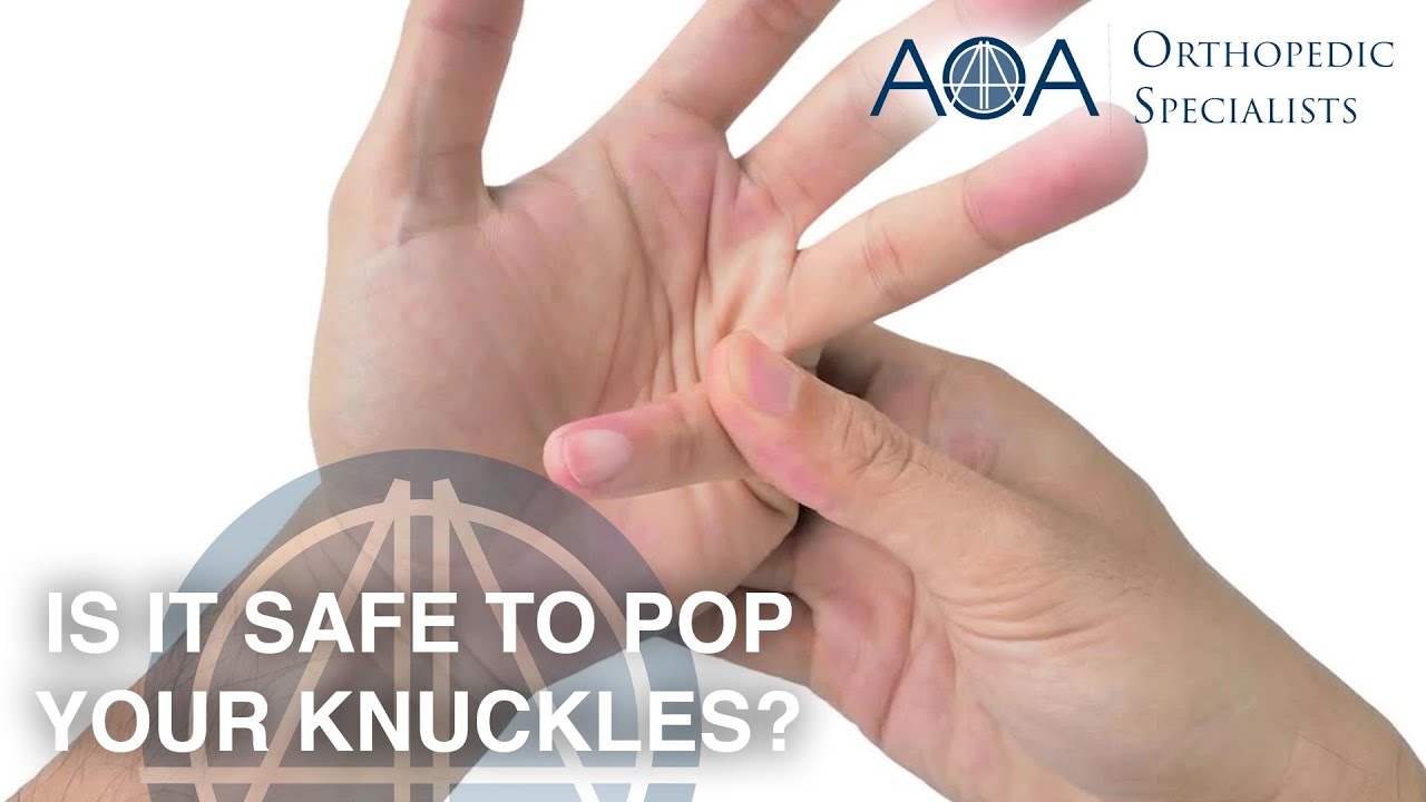 AOA Orthopedic Specialists - Dr. Cameron Atkinson - Is it Safe to Pop ...