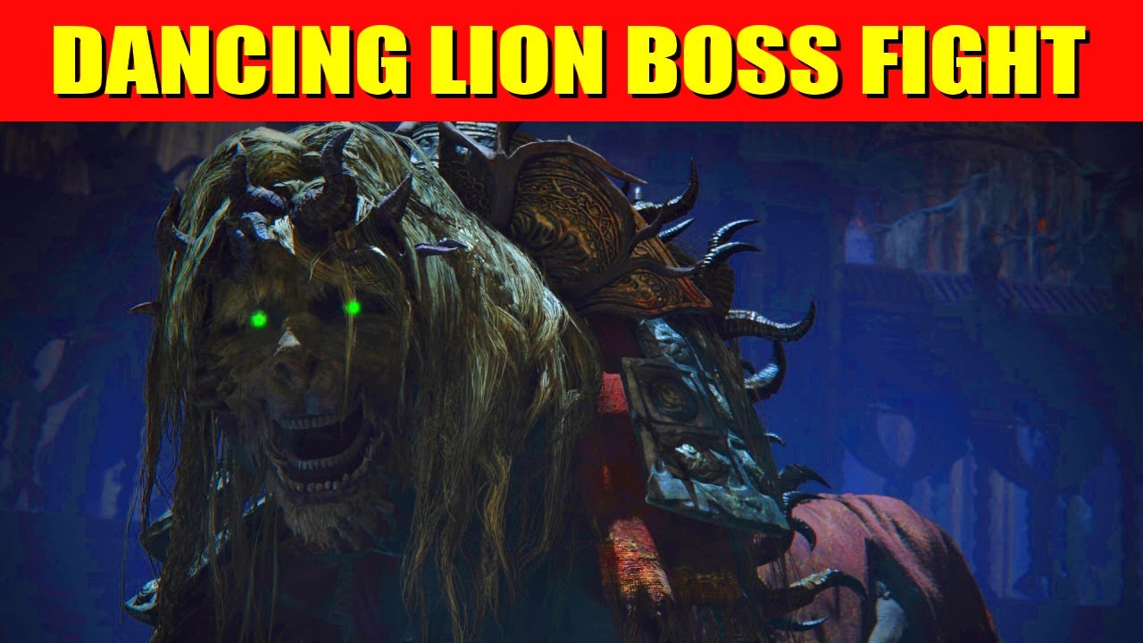 DANCING LION BOSS FIGHT w/ Savage Lion's Claw - Elden Ring Shadow of ...