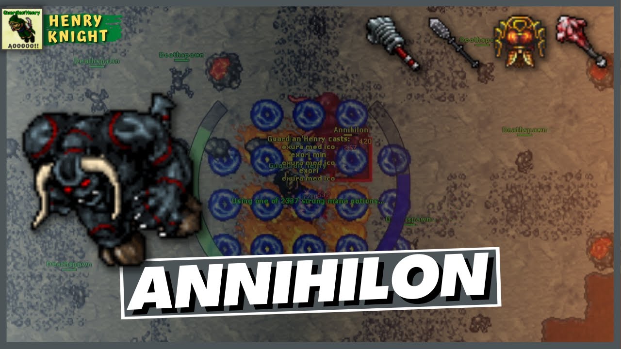 TIBIA BOSSES #57 COMO FAZER O BOSS ANNIHILON (THE INQUISITION QUEST ...