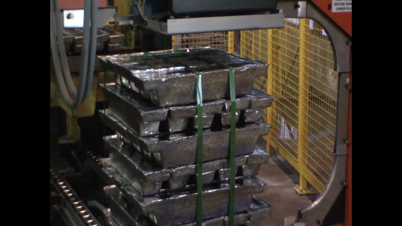SMSB6VK30 - Ingot Strapping Machine - YouTube