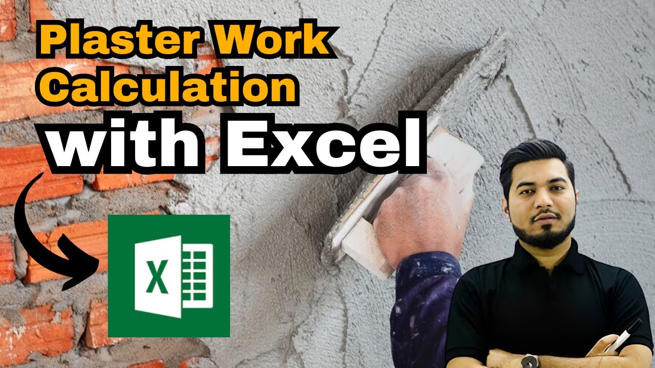 Quantity Calculation For Plastering Work With Excel || एक्सेल शीट के ...