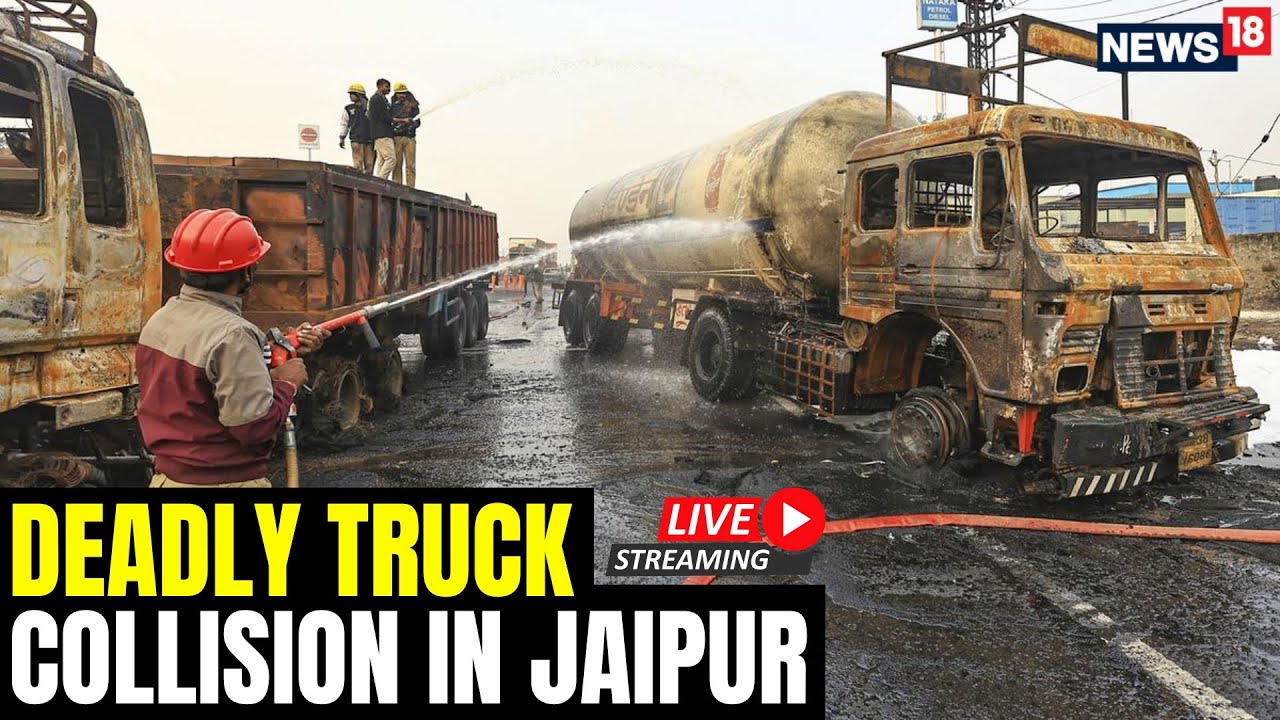 Jaipur Truck Accident Live | Jaipur Truck Collision Live | Jaipur Truck ...