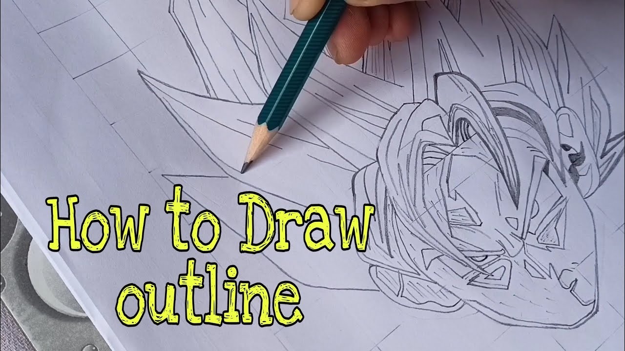 HOW TO DROW OUTLINE IN DRAWING WITH THE HELP OF GRID | Montu purohit ...
