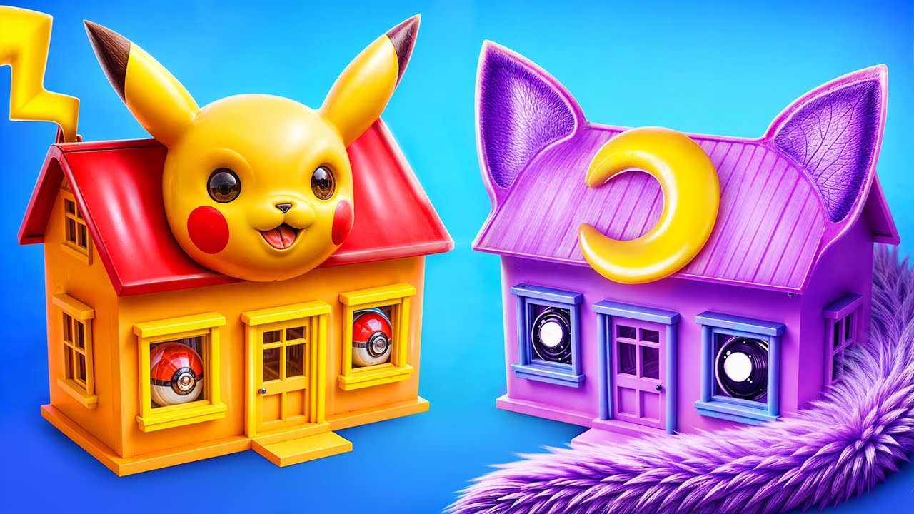 Pikachu vs Catnap Tiny House Challenge! Poppy Playtime Chapter 3! - YouTube