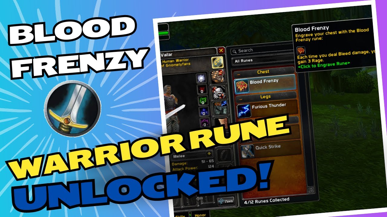LEARN HOW TO GET BLOOD FRENZY Warrior RUNE Location - Season Of ...