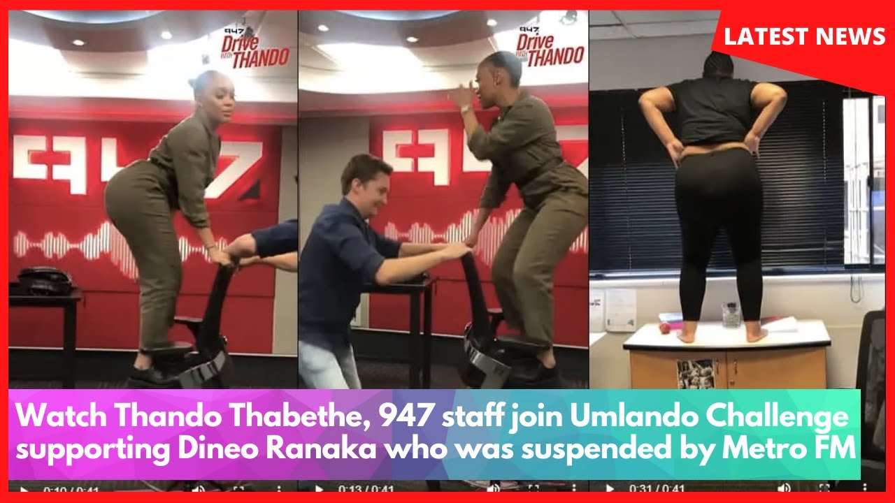 Watch Thando, 947 staff join Umlando Challenge supporting Dineo Ranaka ...