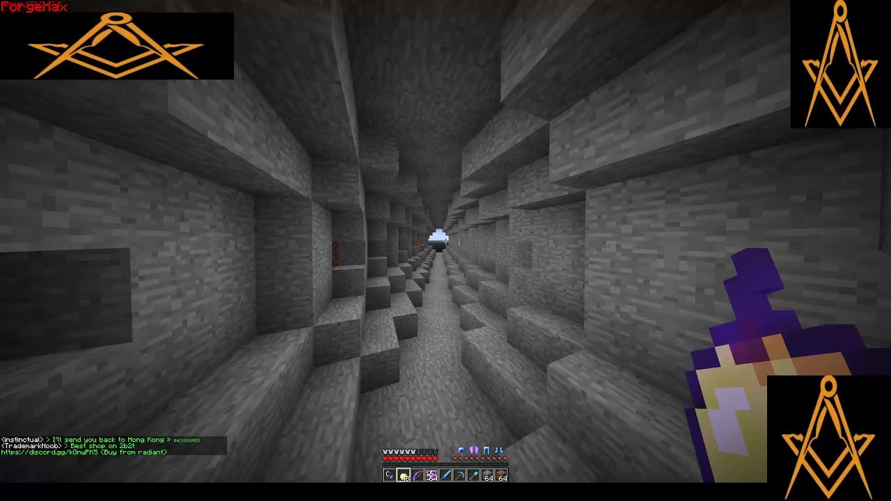 2b2t - Exploring the Spawn Mason SMIB mines near spawn - YouTube