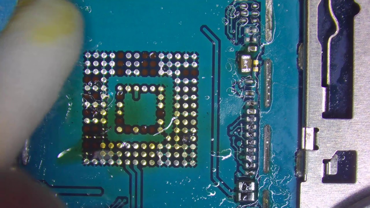 Samsung galaxy a50 memory ic reball - YouTube