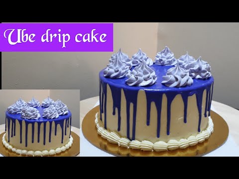How to make ube drip cake | ube chiffon| Bake N Roll - YouTube
