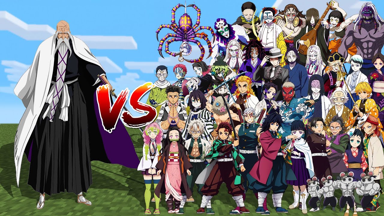 Yamamoto Genryuusai vs All Demon Slayer Verse - YouTube