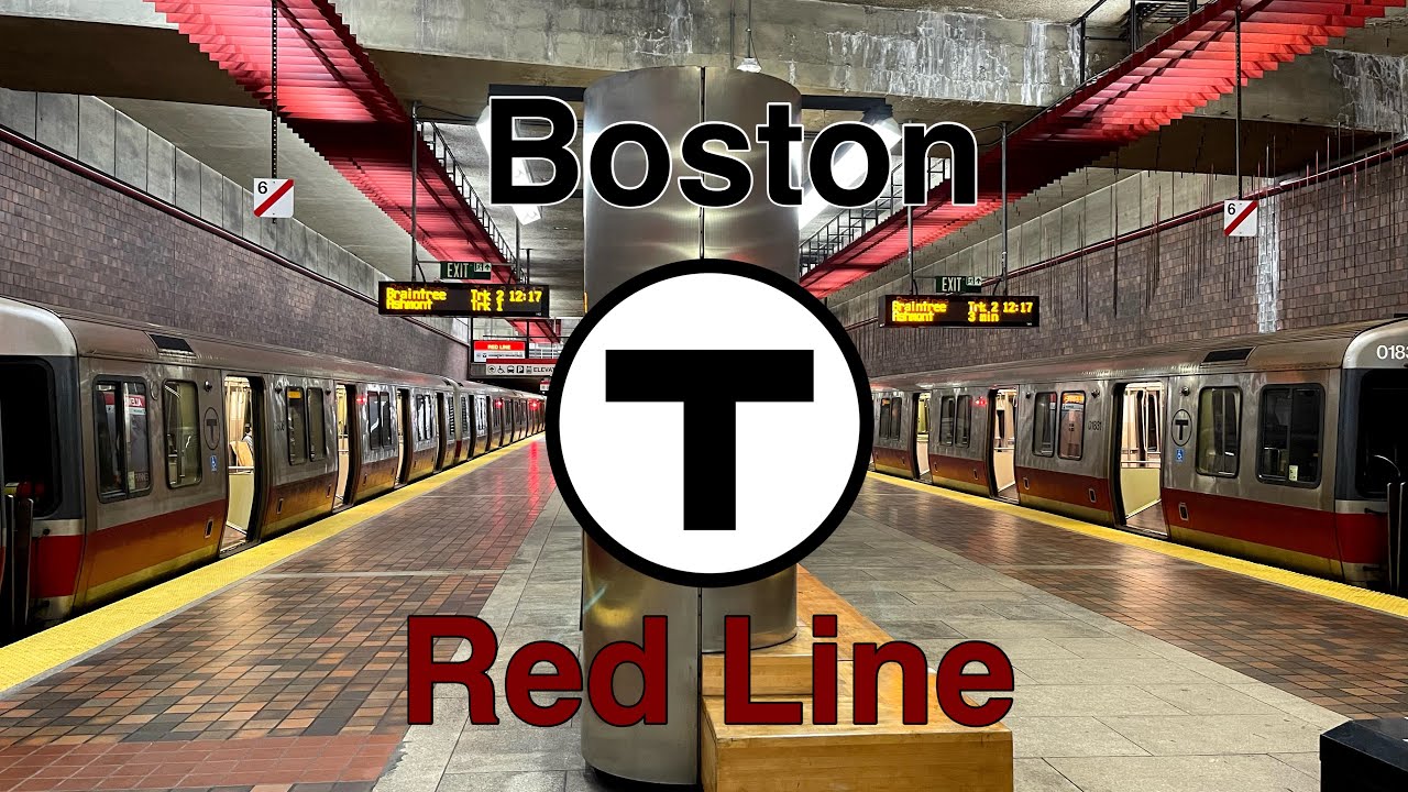⁴ᴷ ᴴᴰᴿ MBTA Boston “T” Subway – Trains on the Red Line - YouTube