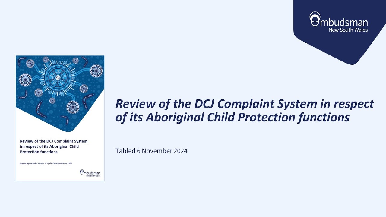 Review of the DCJ Complaint System in respect of its Aboriginal Child ...