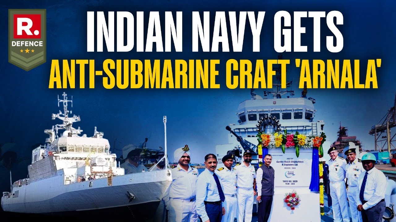 India’s New ASW Warship ‘Arnala’ Delivered | Major Boost to Navy’s Anti ...