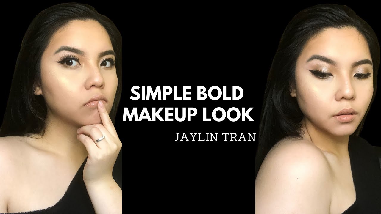 Simple Bold Makeup Tutorial (Tik Tok Inspired) ♡ Jaylin Tran - YouTube