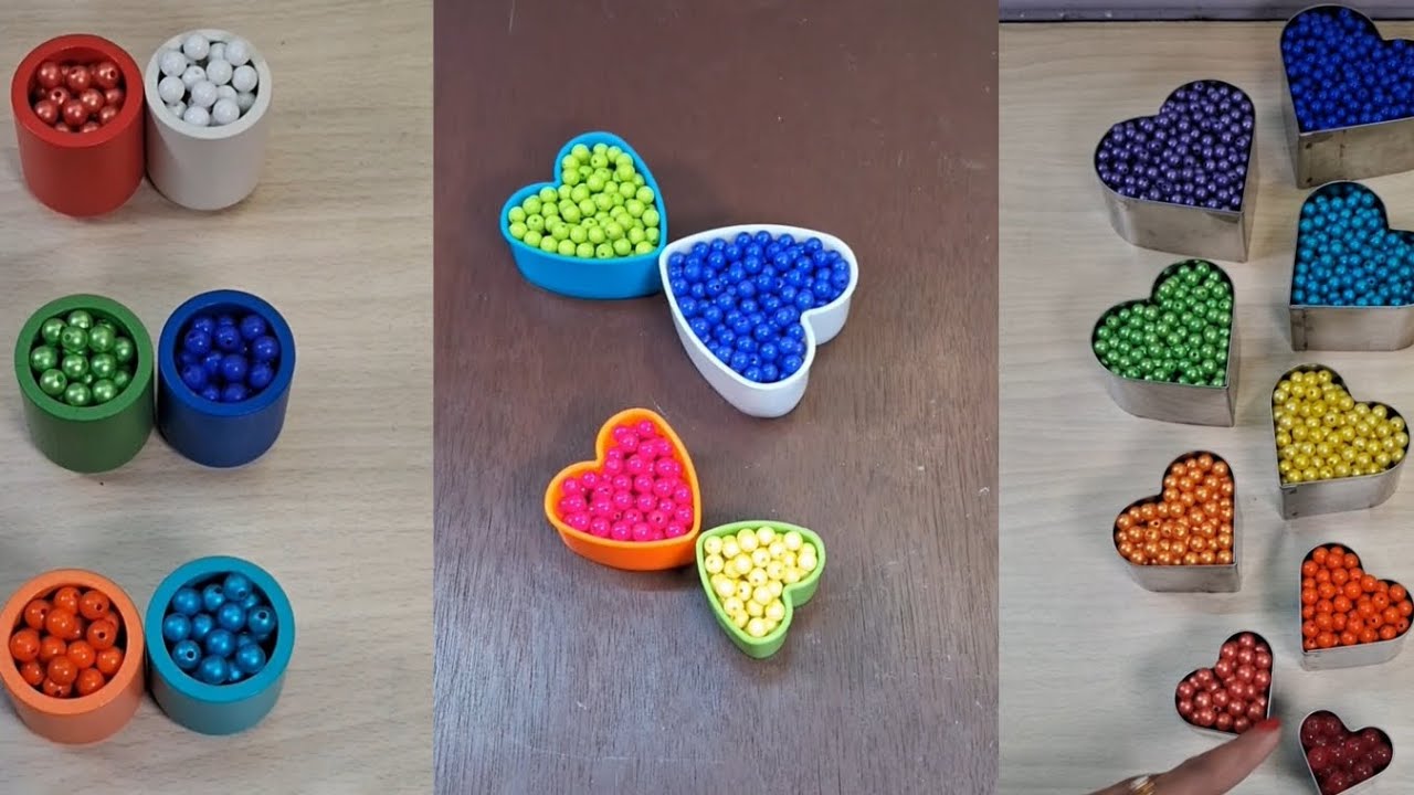 Oddlysatisfying #beads sound #satisfyingasmr #follow #like #comment 🔴🟡🟣 ...