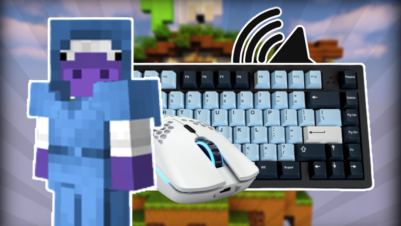 Modded Keyboard ASMR + Mouse Sounds | Hypixel Bedwars - YouTube