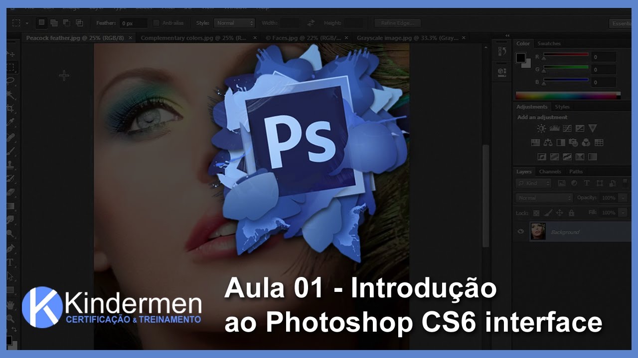 Aula 01 - Introdução ao Photoshop CS6 interface - YouTube