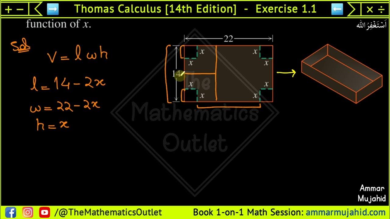 Thomas calculus exercise 1.1 Q63 to Q70 | Functions and their graphs || Lec 21A - YouTube