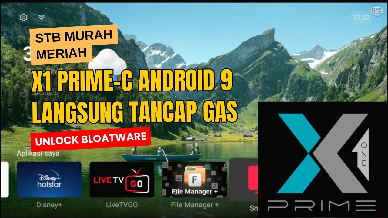UNLOCK STB X1 PRIME-C DTC9565 ANDROID 9 LANGSUNG TANCAP GAS - YouTube