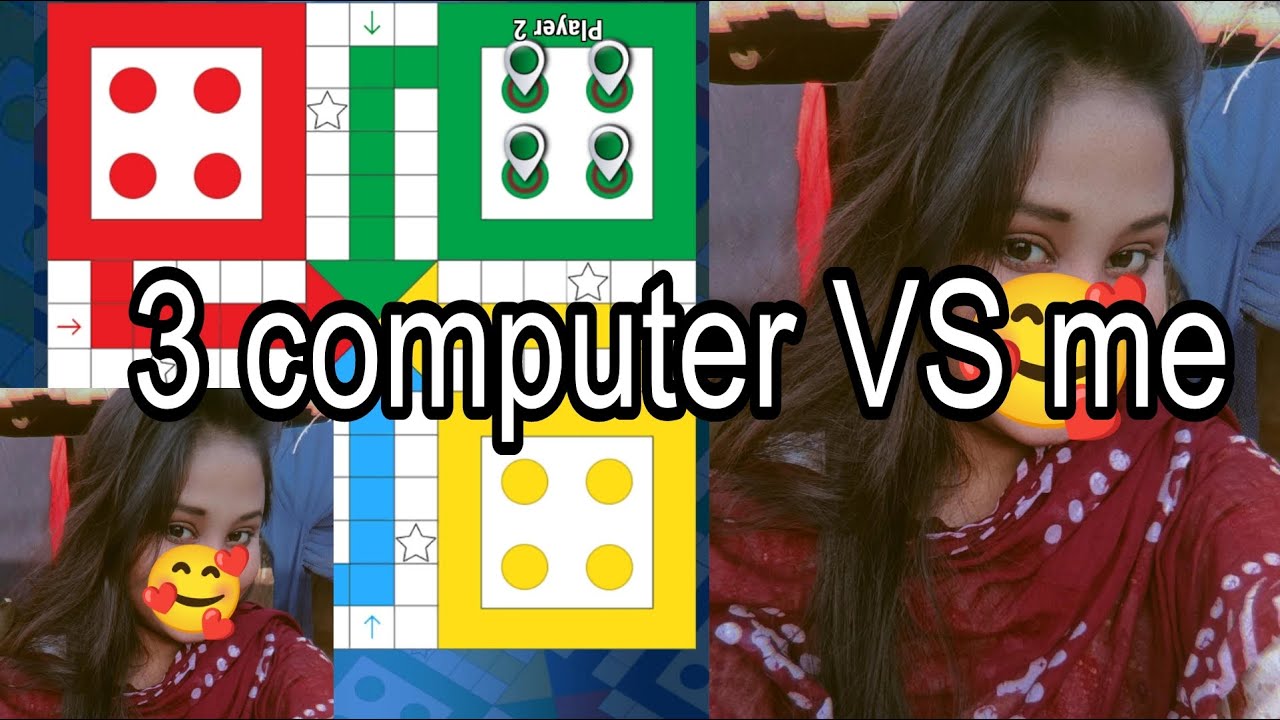 Ludo king live Challenge gameplay 👑🔵Computer Challenge Game live ...