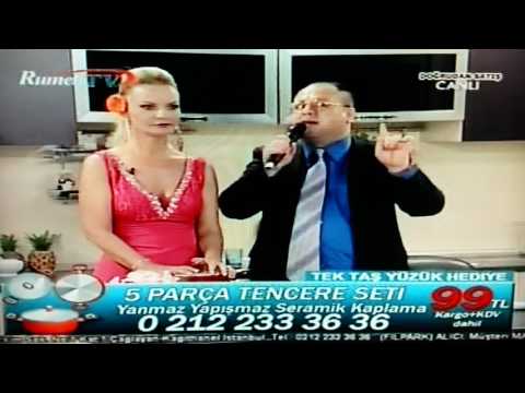 ERDEM GENÇTÜRK (DOĞRU ADAM) ve Nevin Terzioğlu. FLOWER MARKA,TENCERE SETİ. RUMELİ TV. TELE-ALIŞVERİŞ