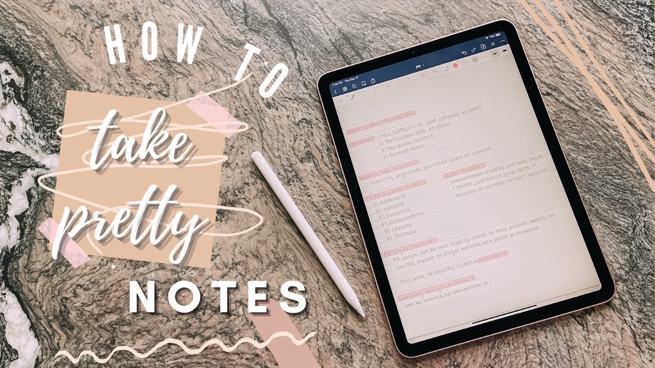 HOW I TAKE PRETTY IPAD NOTES GOODNOTES APP IPAD AIR 4TH GENERATION HOW I TAKE PRETTY IPAD NOTES GOODNOTES APP IPAD AIR 4TH GENERATION