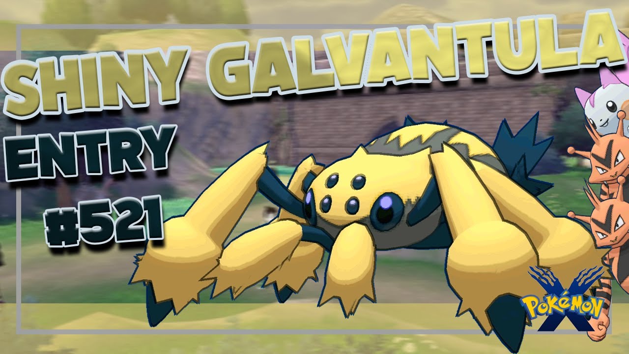 All 4 phases for Shiny Galvantula via Friend Safari! Shiny Living Dex ...