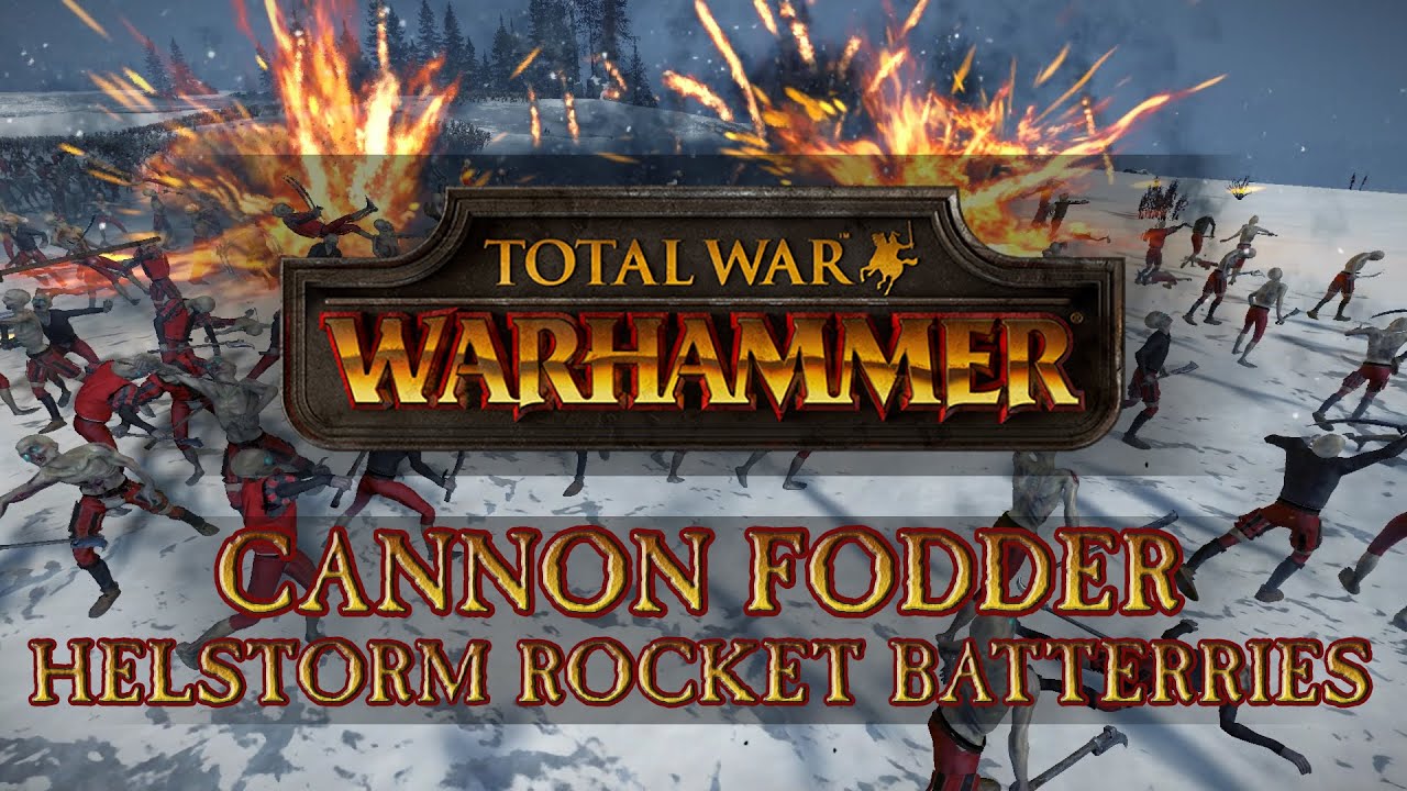 Total War: Warhammer - Cannon Fodder: Zombie Horde vs Helstorm Rocket ...