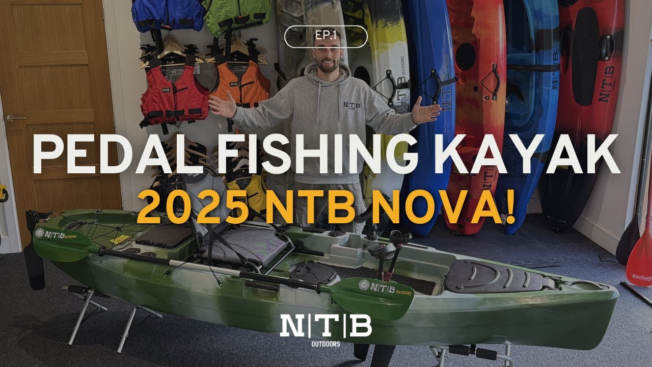 NTB Outdoors Nova Pedal Fishing Kayak - YouTube