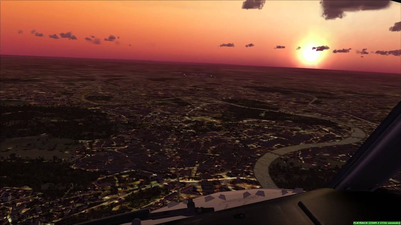 FSX Just about max default scenery settings (laptop) - YouTube