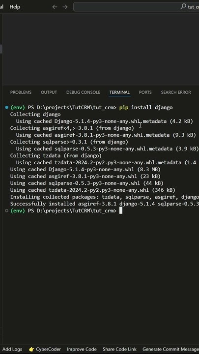Django Real-World Project Tutorial: Build Step-by-Step | CRM | Setup | S-2-2 #django #fullstack ...