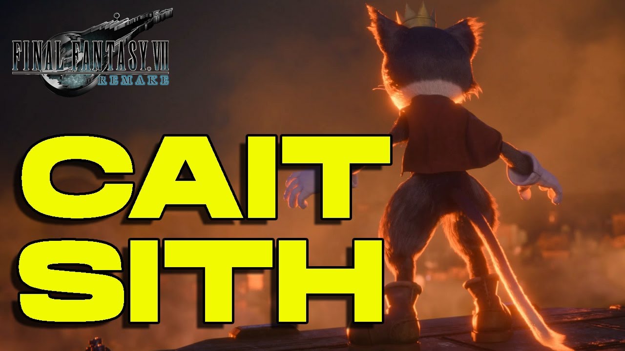 Cait Sith in Final Fantasy 7 Remake - YouTube