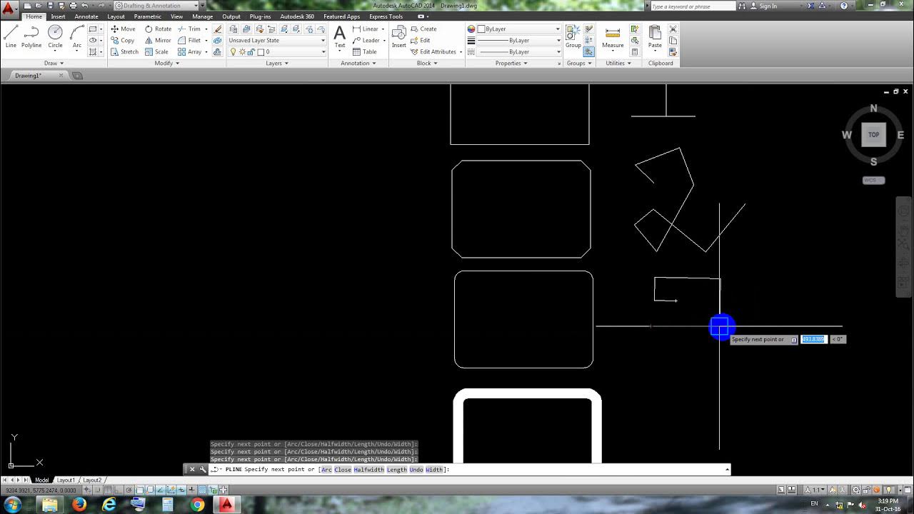 How to Rectangle Command in AutoCAD - YouTube