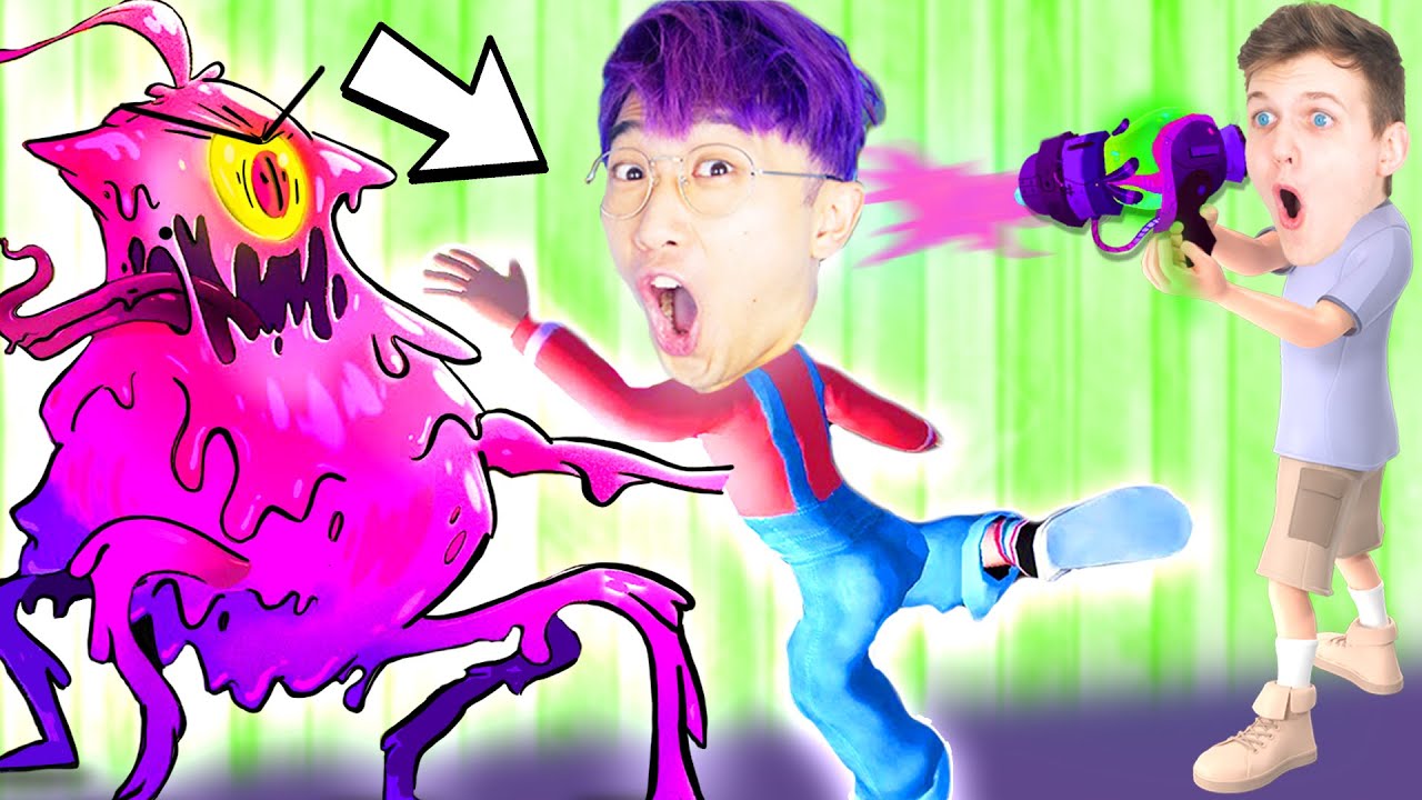Justin Got JUMP SCARED Playing GOOZY! (HILARIOUS FGTEEV SLIME MONSTER ...