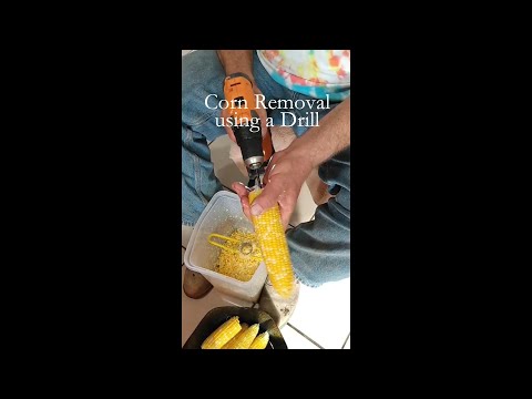 Freezing Corn Made Simple - Using a Drill and Corn Removal Tool