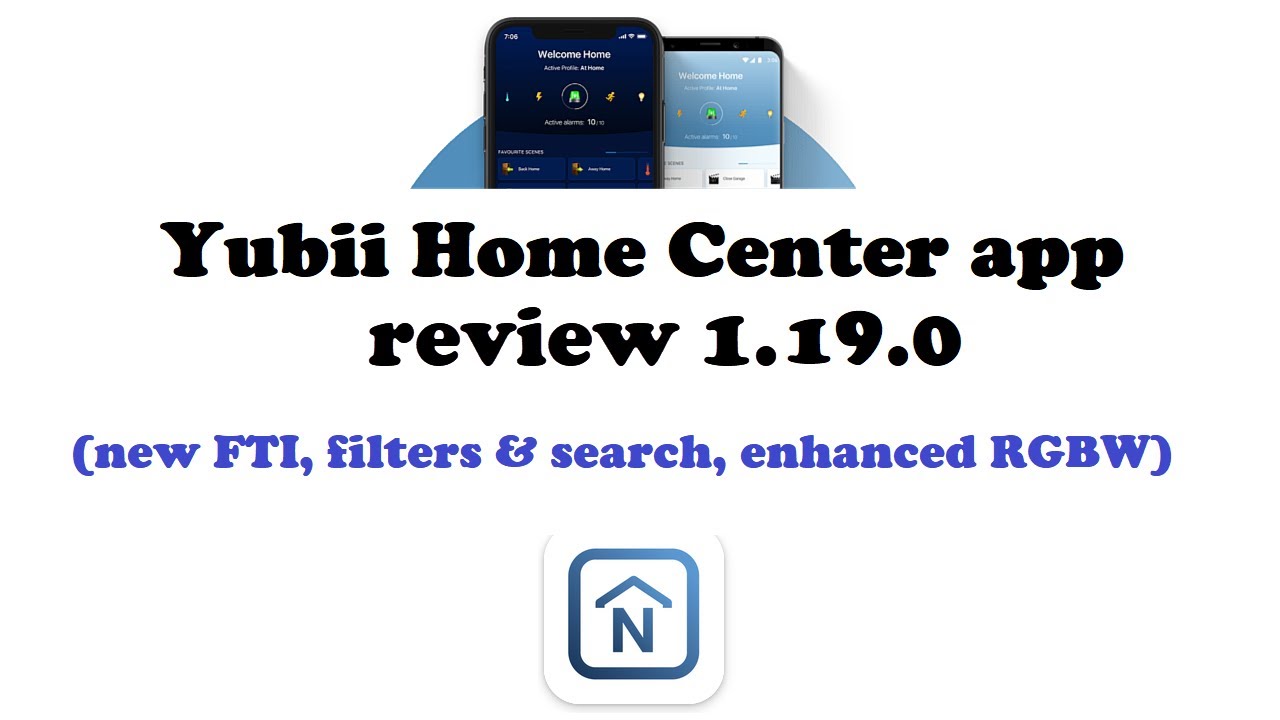 Fibaro - Yubii Home Center app - review 1.19.0 update - YouTube