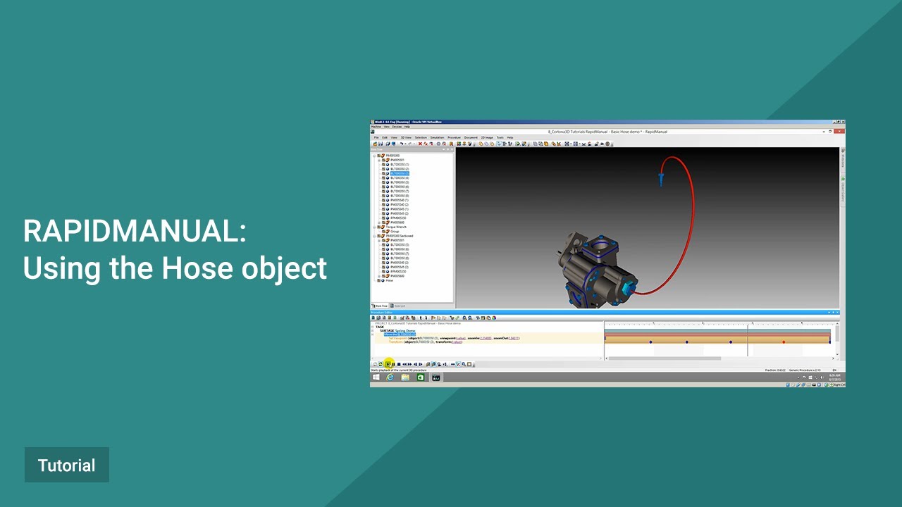 RapidManual Tutorial. Using the Hose object. - YouTube