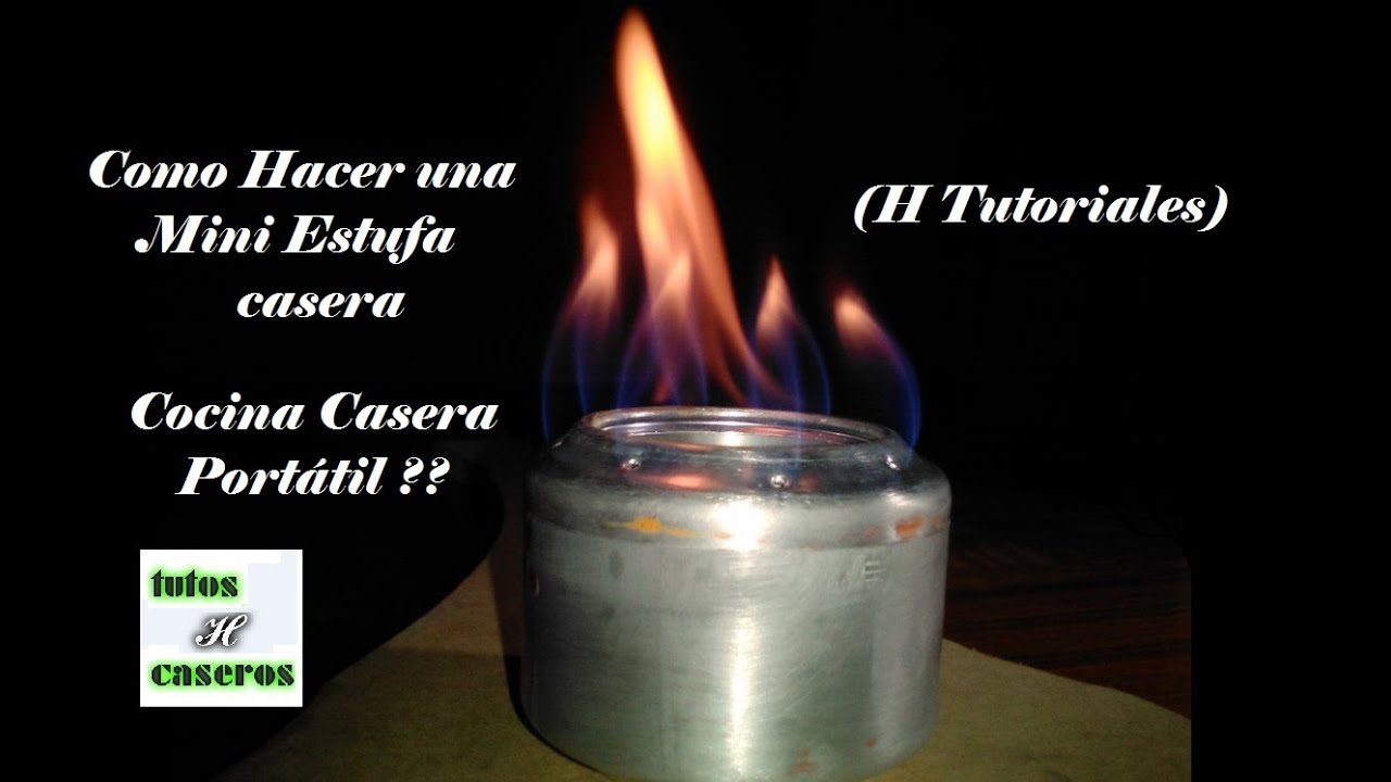 Como Hacer una Mini Estufa Cocina Casera Portátil (H Tutoriales) 1era ...